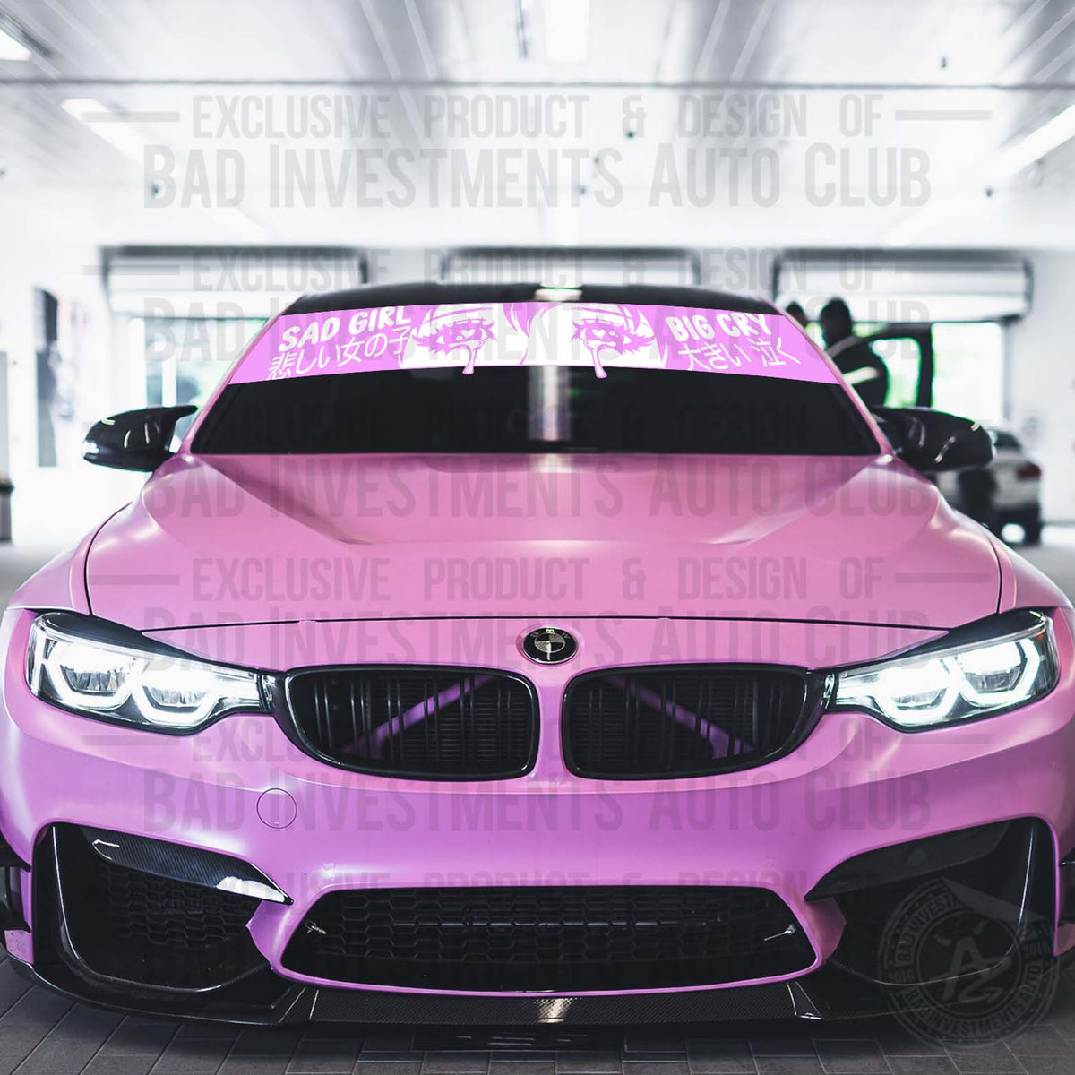 Crying Anime Eyes JDM Vehicle Windshield Banner by Bad Investments ...